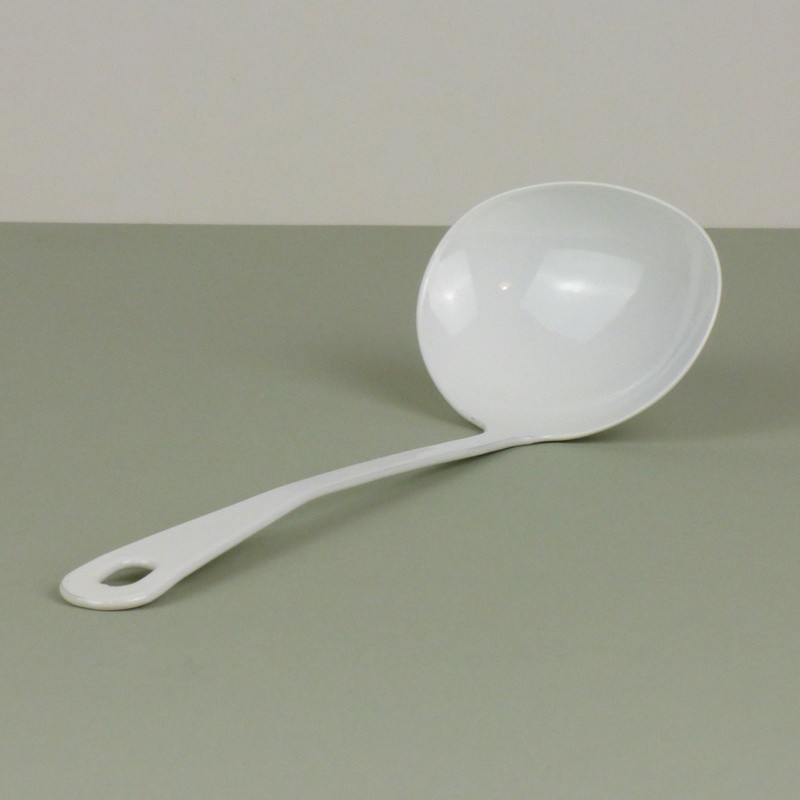White Enamel Mini Ladle | Handmade in Japan Enamel Ladle