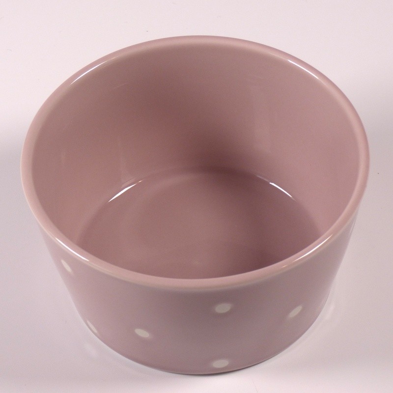 Small Ceramic Storage & Microwave Dish in Mauve